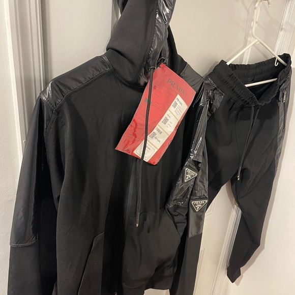 Prada | Suits & Blazers | Prada Black Tracksuit | Poshmark